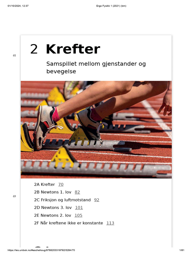 2 - Ergo Fysikk 1 (2021) (BM) Read | PDF