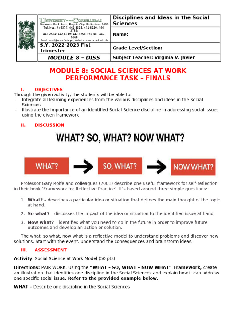 DISS-MOD-8 (2) | PDF | Mental Health | Disciplines