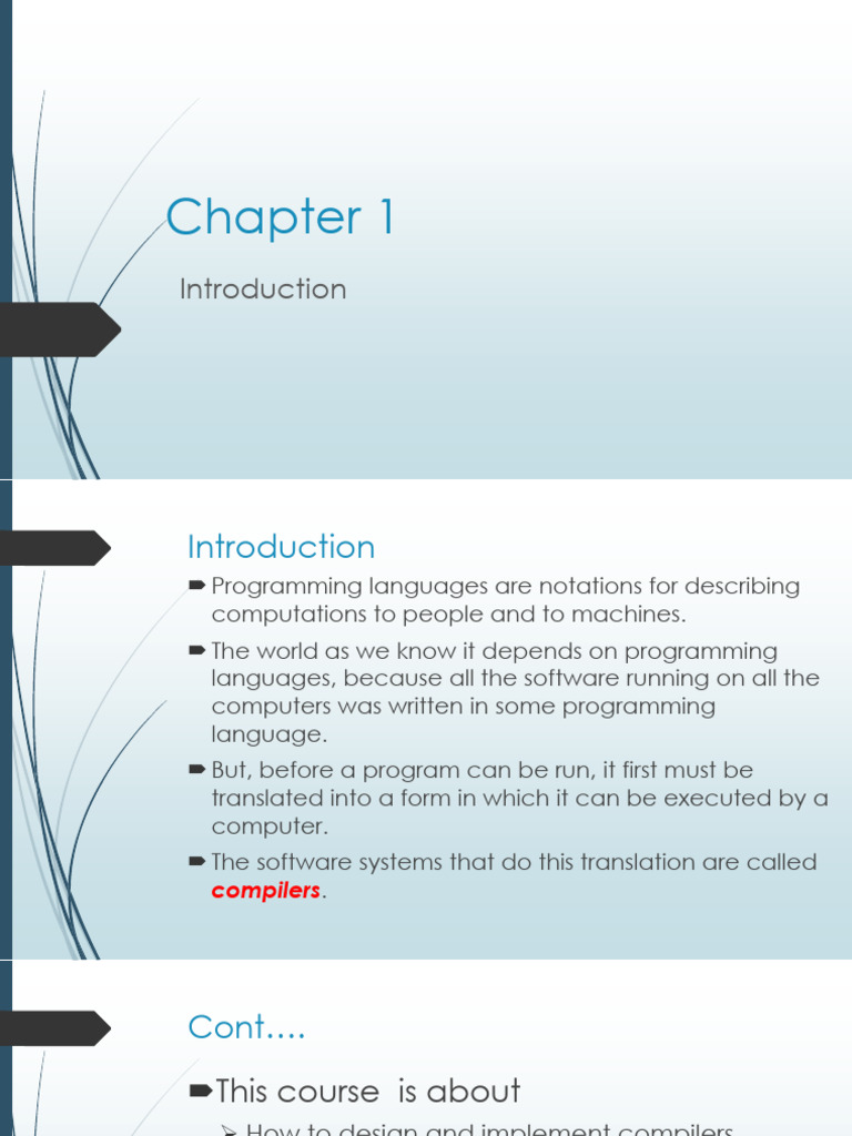 Chapter 1-2 Compiler Design | PDF | Denial Of Service Attack | Parsing