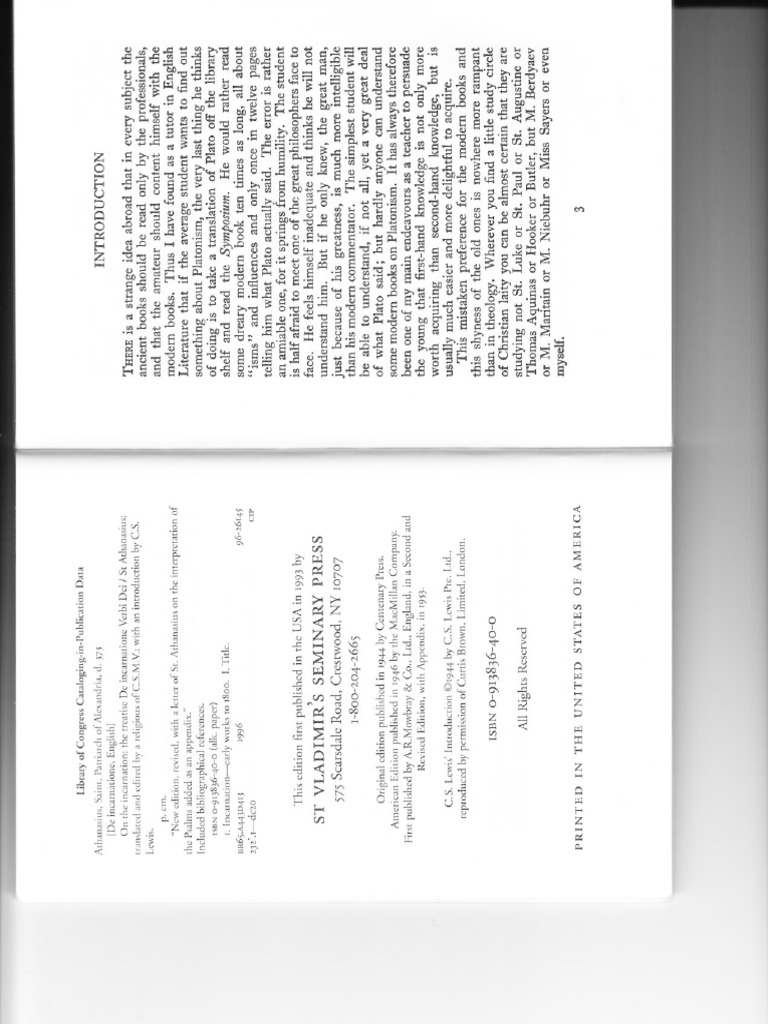 Athanasius and Old Books | PDF