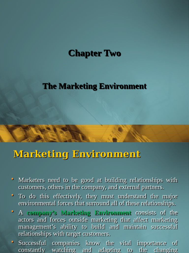 Chapter 2 Marketing Environment | PDF | Consumption (Economics) | Income