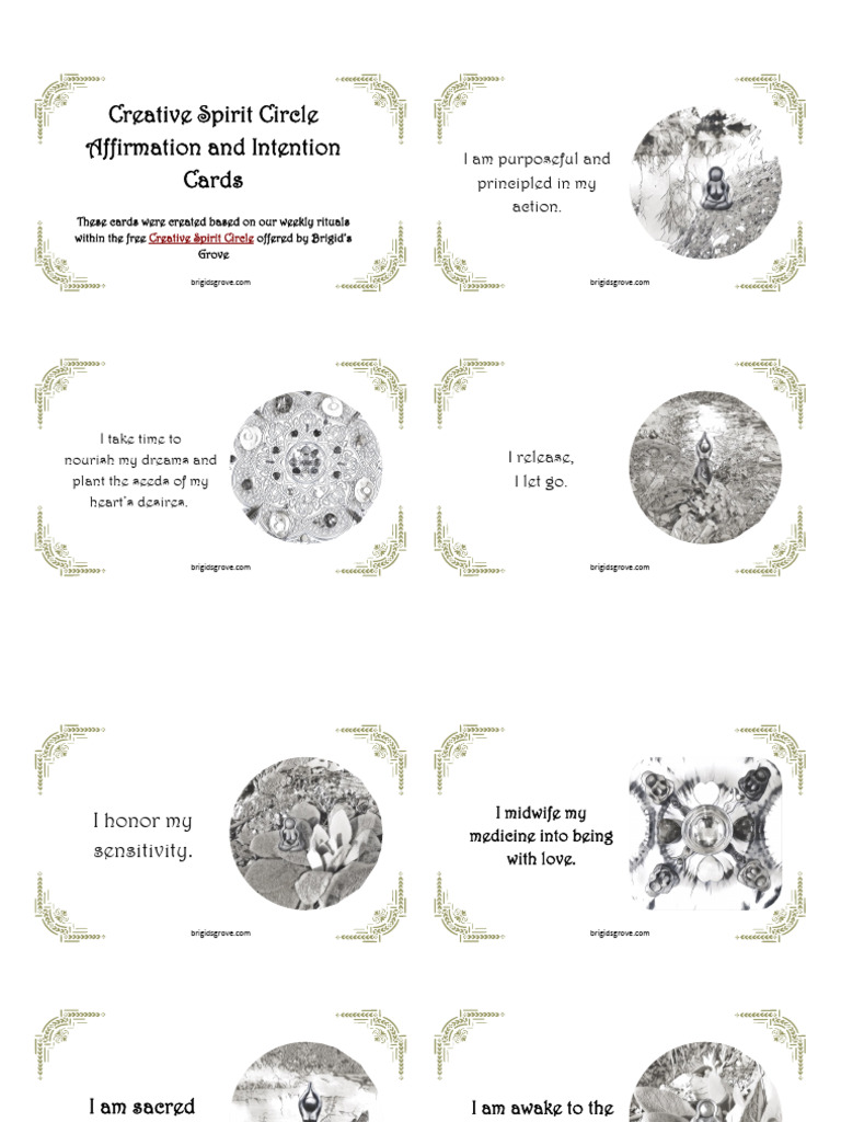 524d9 Solstice Gift Affirmation Cards | PDF