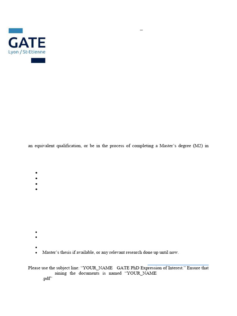 GATE PHD Program - 250130 - 165350 | PDF | Doctor Of Philosophy | Doctorate