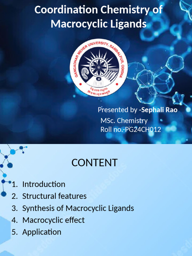 Macrocyclic Ligands in Coordination Chemistry | PDF | Coordination ...