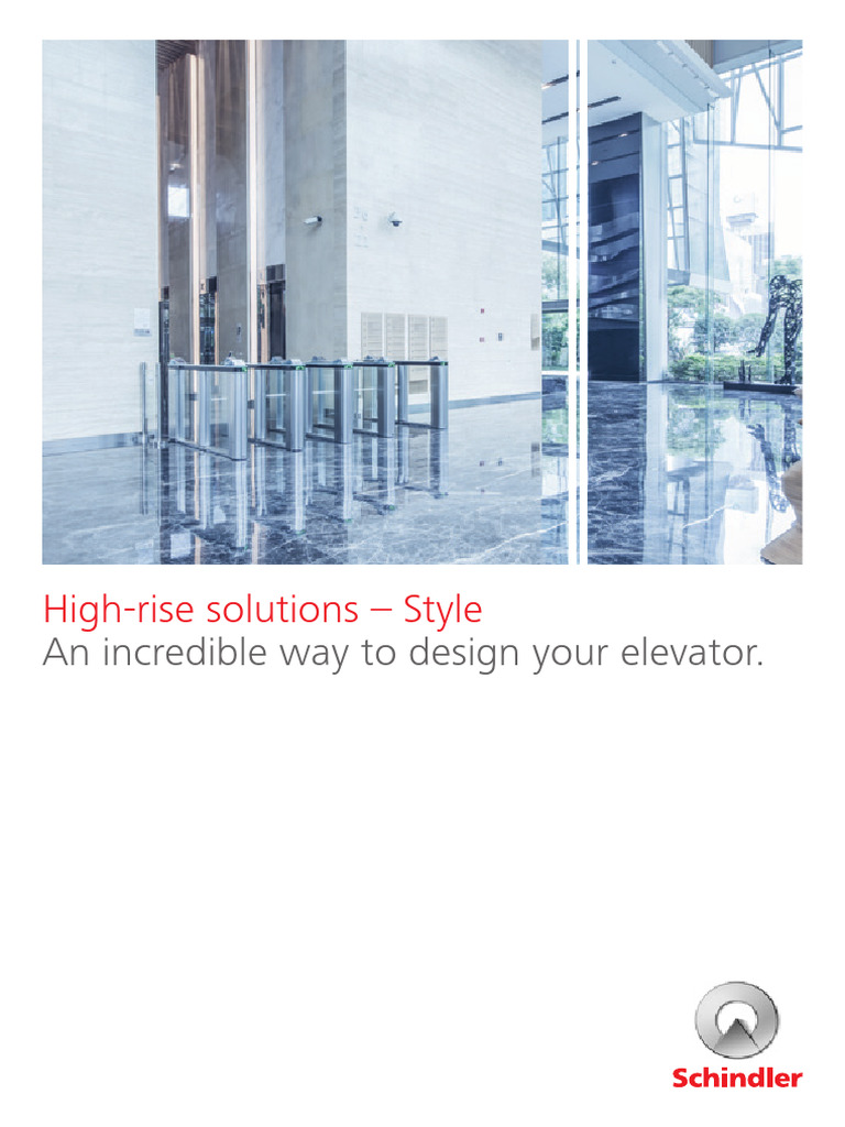 Schindler 7000 Elevator Deco Brochure | PDF | Elevator | Mirror