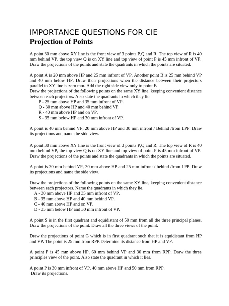 Importance Questions For Cie | PDF | Elementary Geometry | Euclidean ...