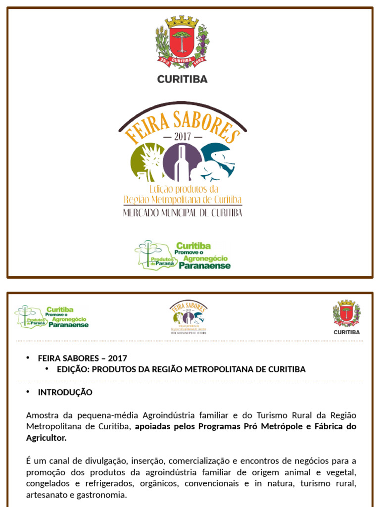 Modelo Apresentação Sabores 22.09.2017 | PDF