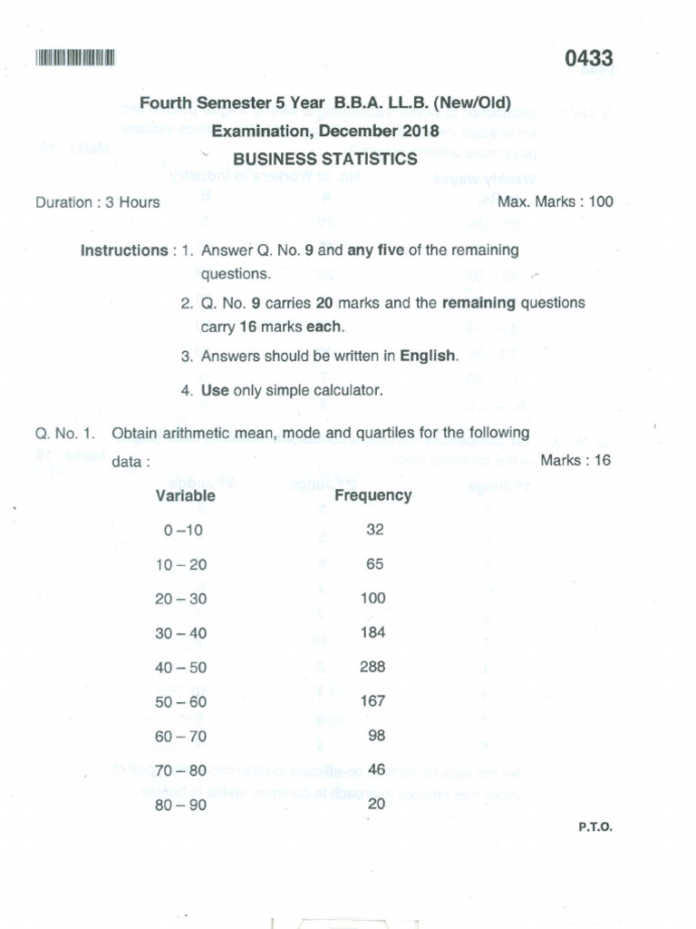 Business Statistics 2 | PDF