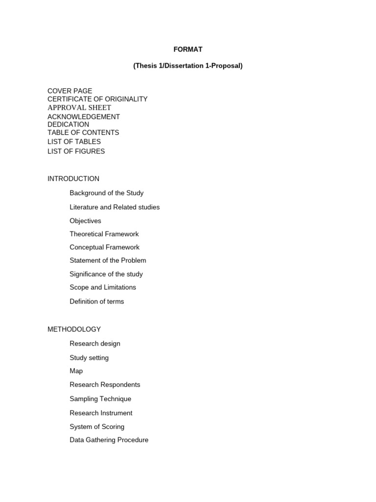 Recent IMRaD Format For Proposal and Final 1 | PDF | Thesis | Methodology