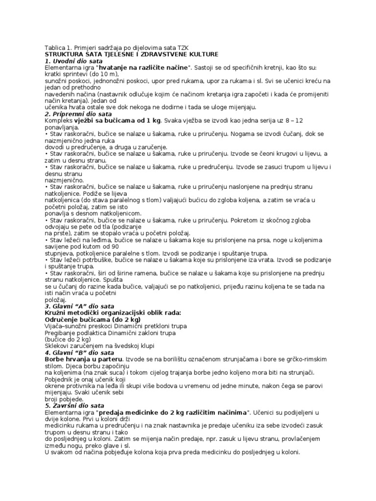 Trening Snage TZK | PDF