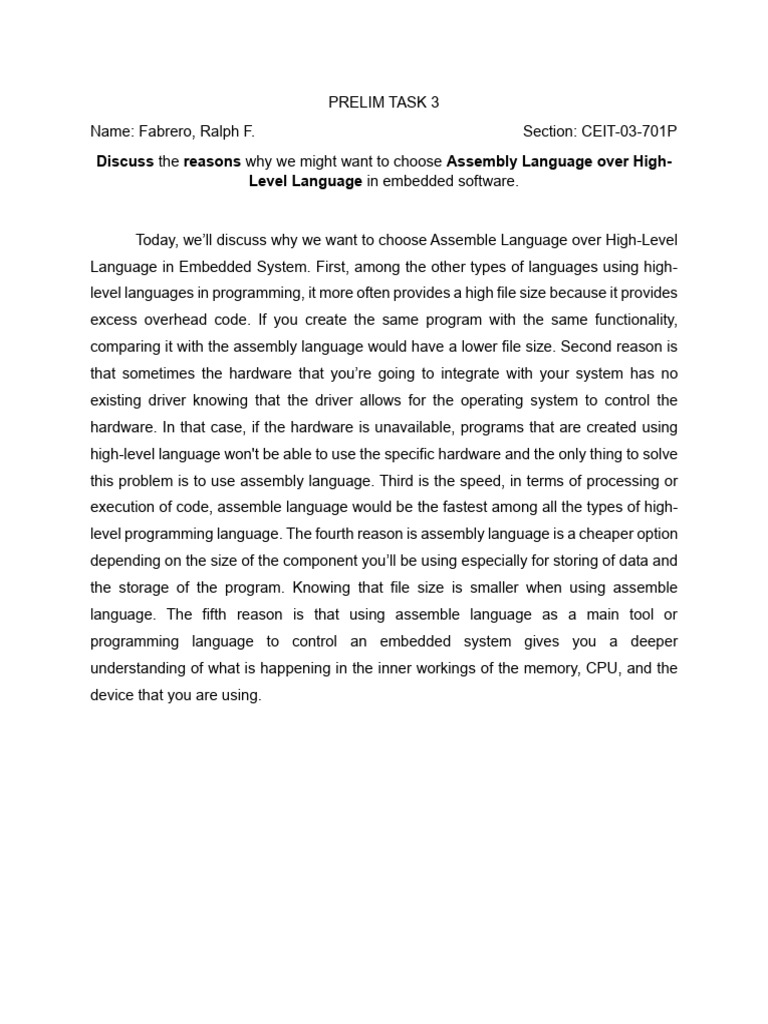 Prelim Task3 | PDF