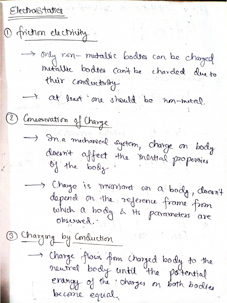 Electrostatics Complete | PDF