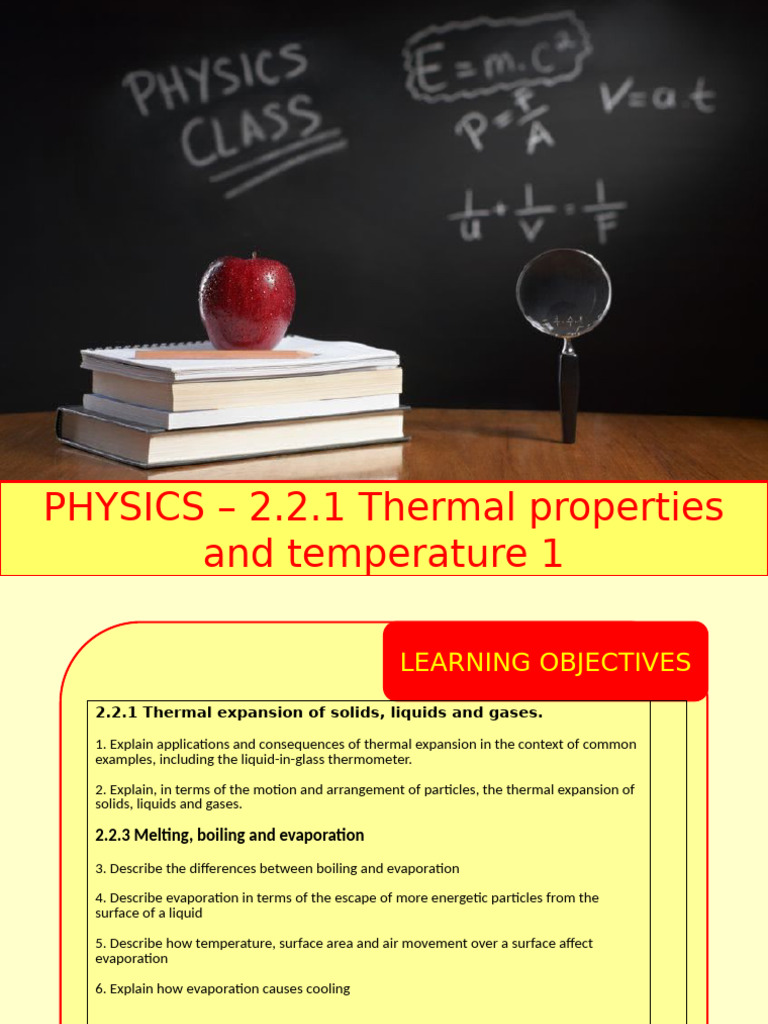 Thermal Properties and Temperature 1 (New Syllabus) | PDF | Thermal ...