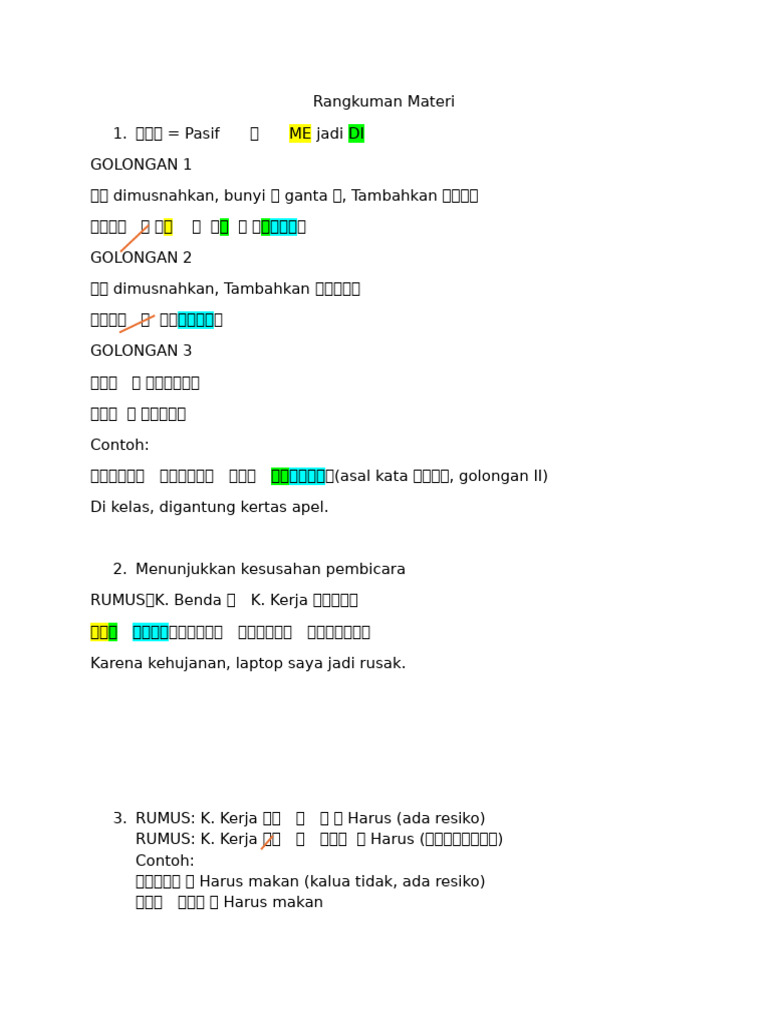 Rangkuman Materi | PDF