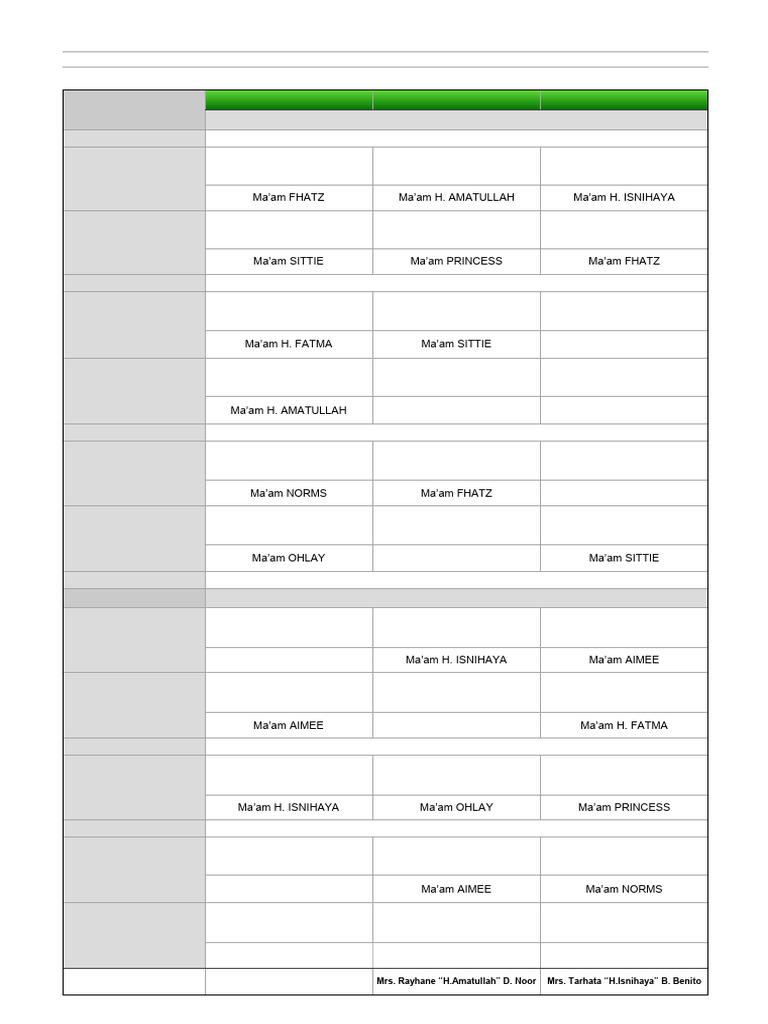 Senior High School Class Schedule 2024-2025 | PDF