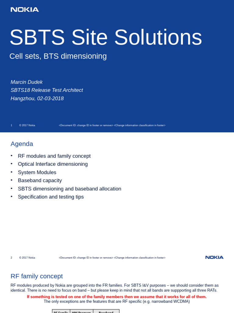 Nokia SBTS Site Solutions Overview | PDF | High Speed Packet Access ...