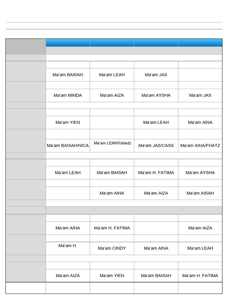 Junior High School Class Schedule 2024-2025 | PDF | Schools