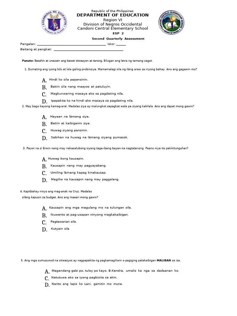 ESP 2_Q2_PT_NEW | PDF