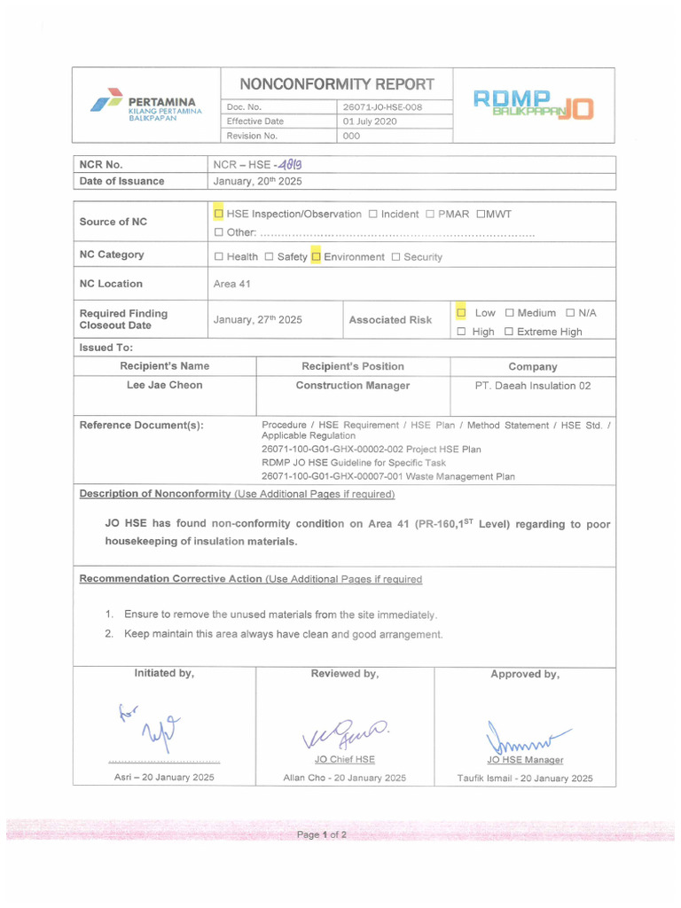 NCR Hse 4819 | PDF