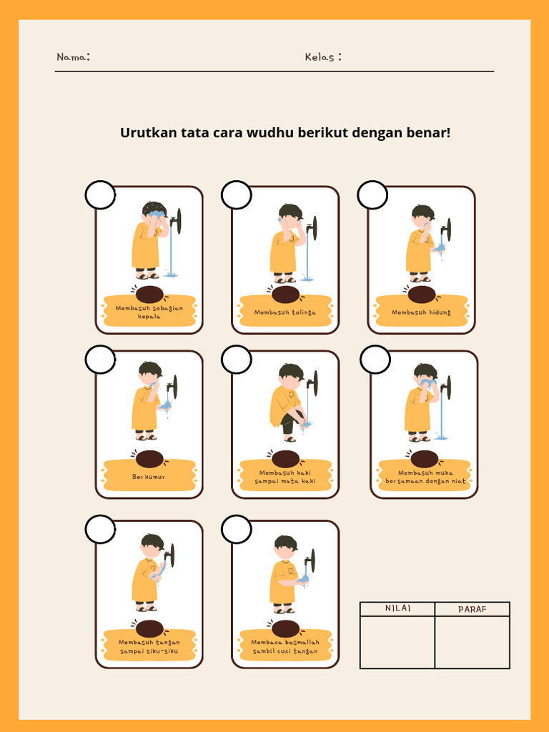 Tata Cara Wudhu yang Benar dan Lengkap | PDF