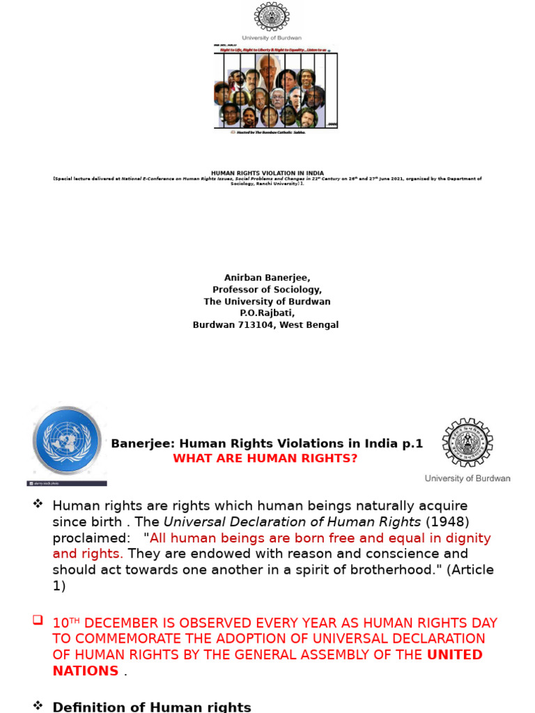 Human Rights Violations in India | PDF | Nationality | Justice