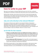 Formal Letter Template to Your MP | PDF