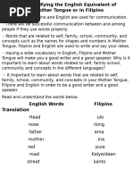 Answer Sheet Ellna Grade 3 | PDF