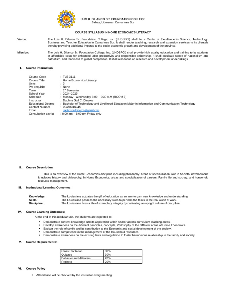Home Economics Literacy | PDF | Occupational Safety And Health | Baking