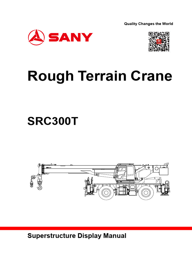 SRC300T Crane Superstructure Manual | PDF | Crane (Machine ...