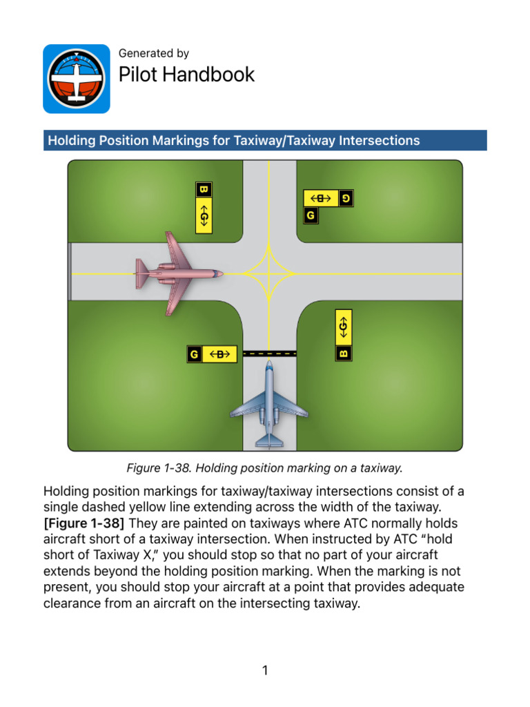 Taxiway Holding Position Guide | PDF