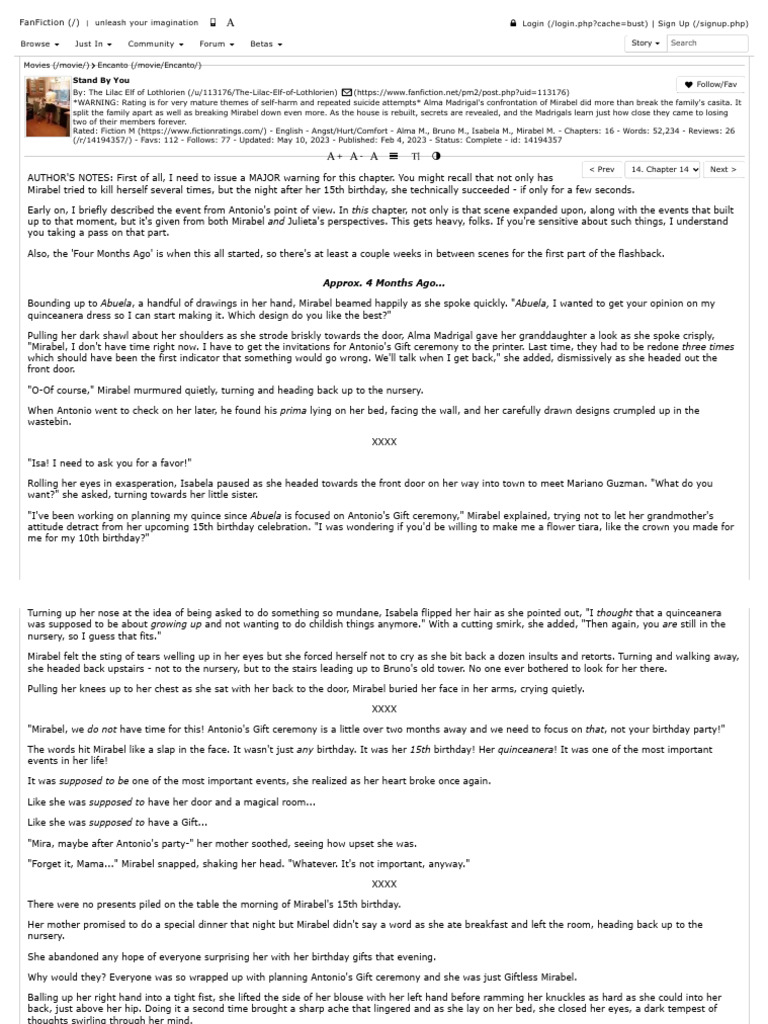 Stand By You Chapter 14, an encanto fanfic _ FanFiction | PDF