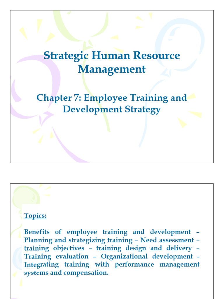 7. Employee Training and Development Strategy | PDF | Human Resource ...