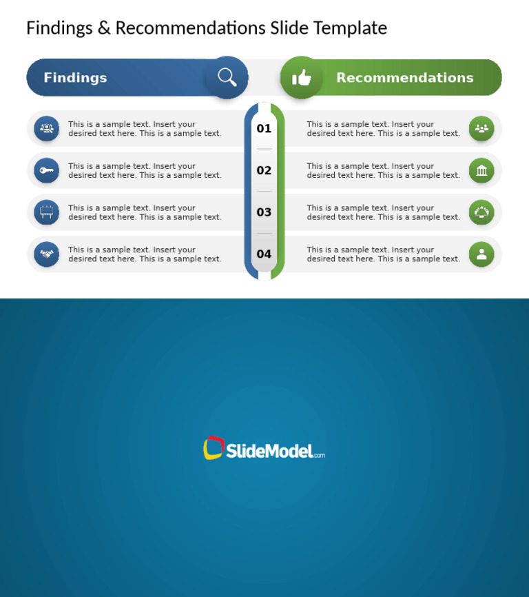 01 Findings Recommendations Slide Template For Powerpoint 16x9 1 | PDF
