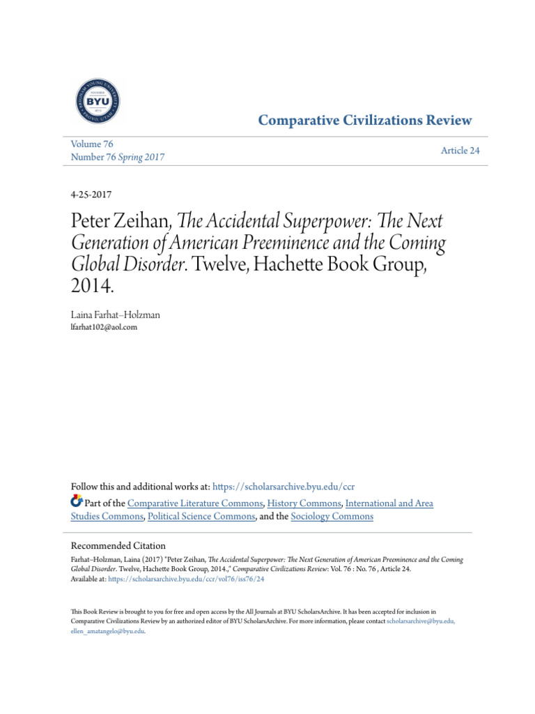 Peter Zeihan - em - The Accidental Superpower - The Next Generation | PDF | International ...
