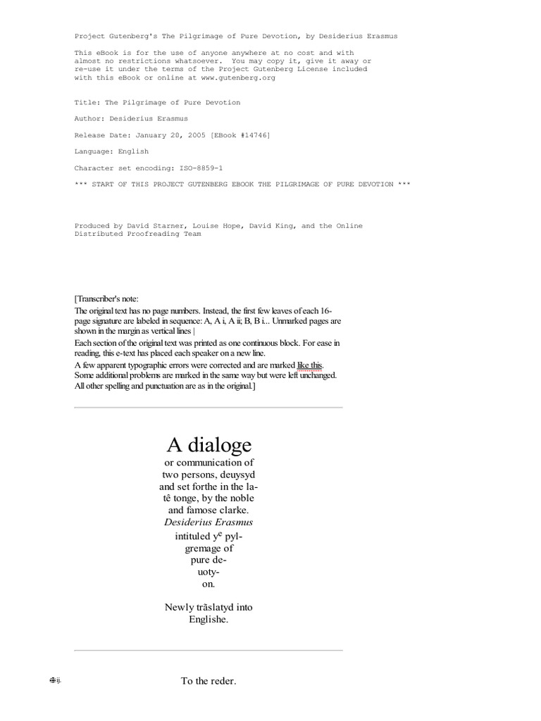 A Pilgrimage - PDF Room | PDF | Project Gutenberg | Written Communication