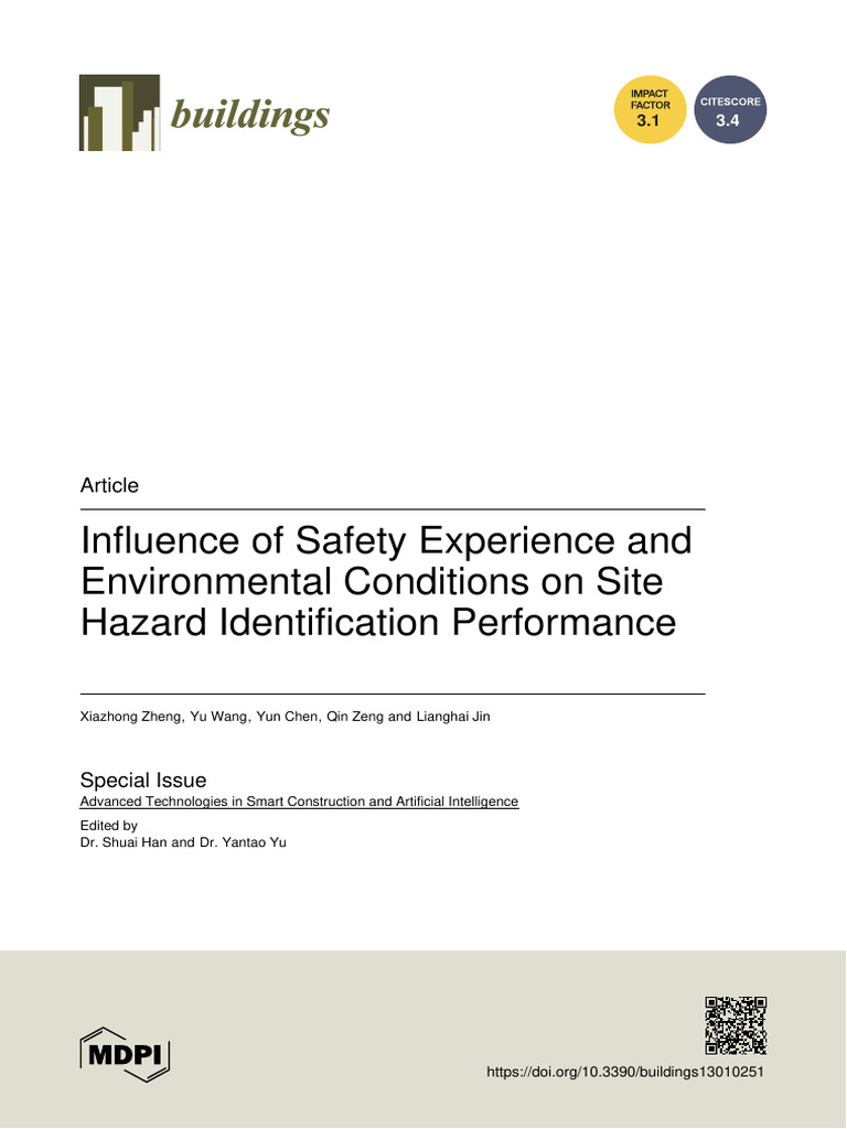Influence of Safety Experience and Environmental Conditions On Site ...