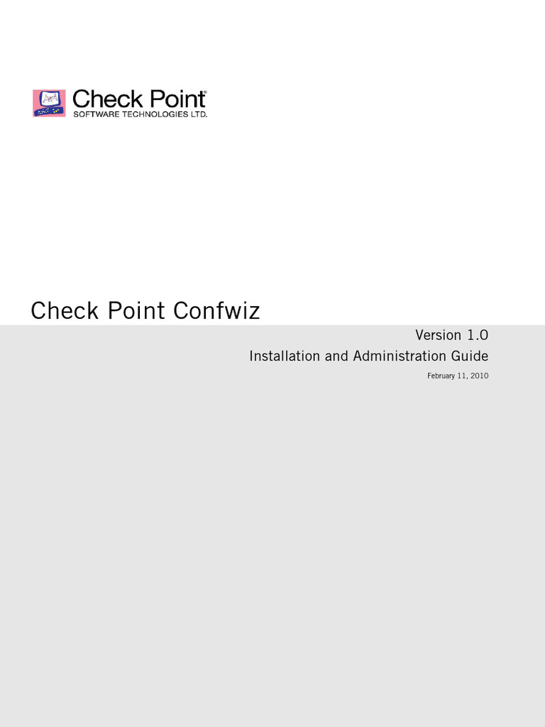 CheckPoint Confwiz Installation and Admin Guide | PDF | Command Line ...