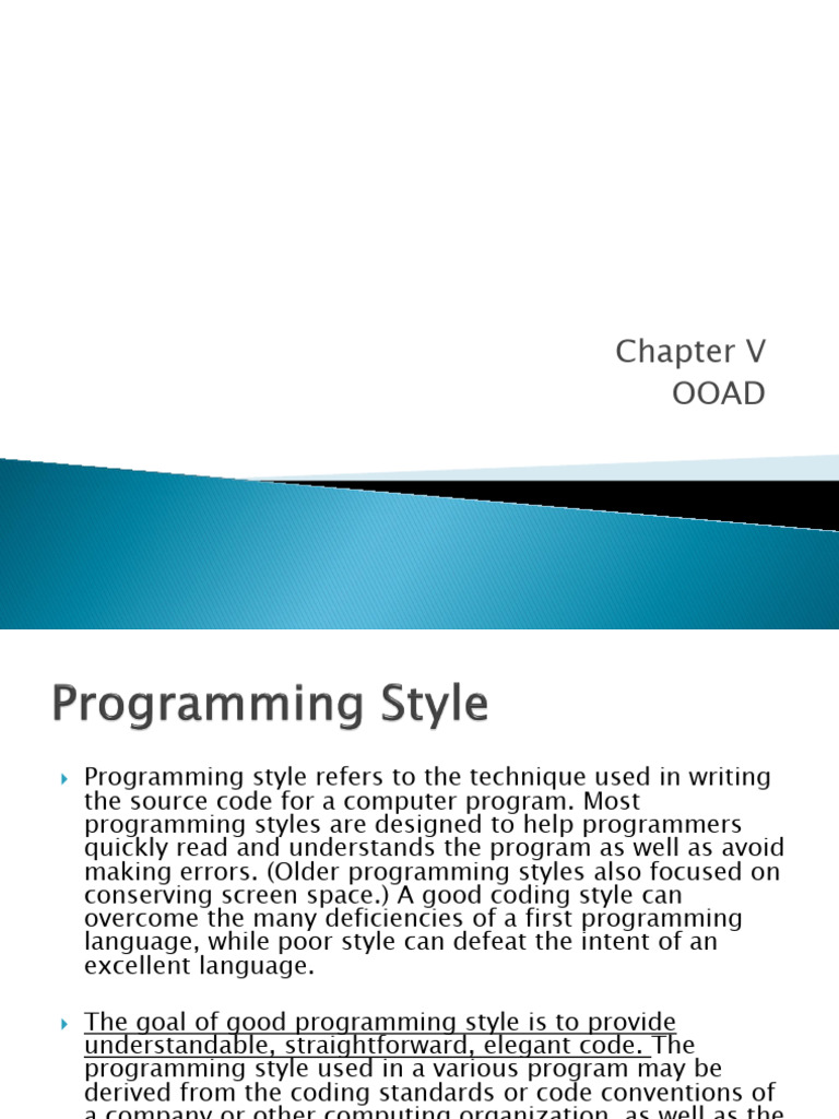 Programming Styles and Object Databases | PDF | Object Oriented Programming | Databases