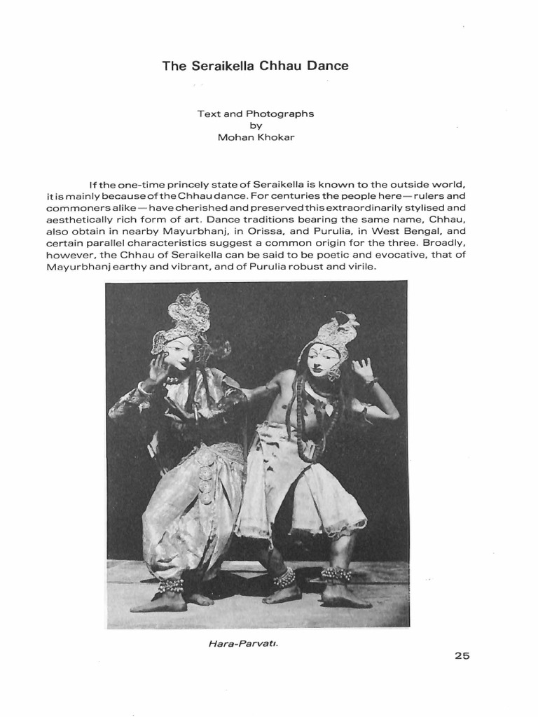 Seraikella Chhau Dance: Tradition and Art | PDF | Mask | Dances