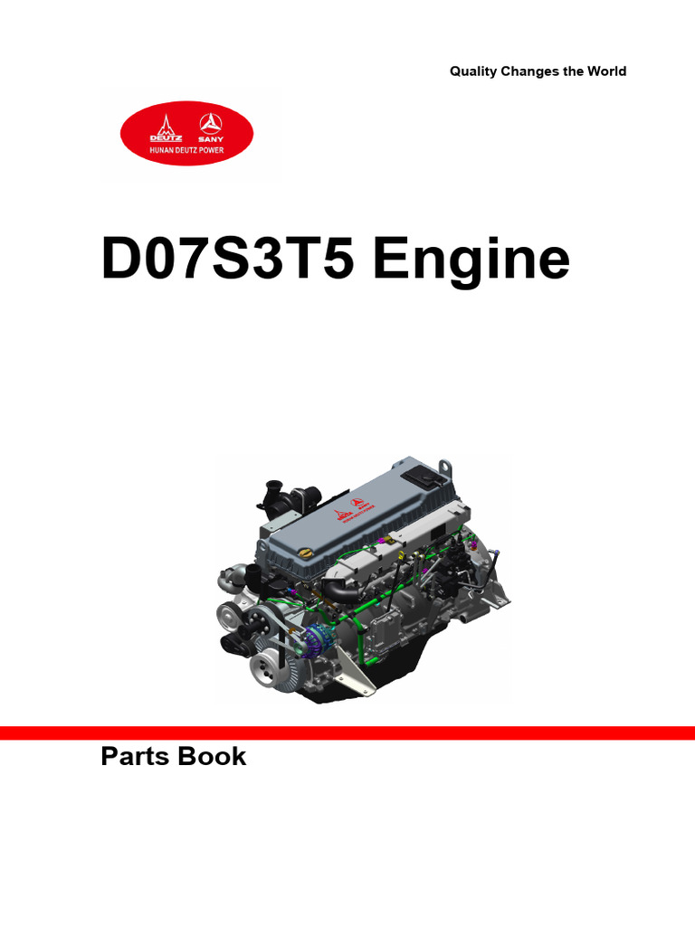D07S3T5 Engine Parts Book Guide | PDF | Diesel Engine | Engines