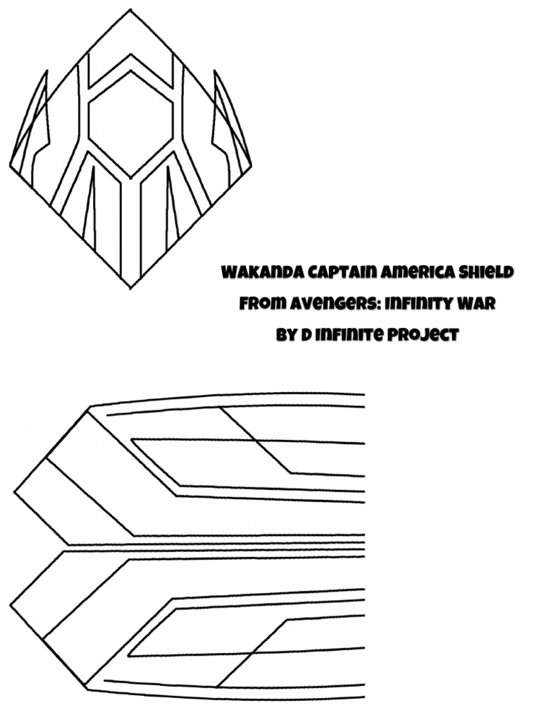 Wakanda Caps Shield By D Infinite Project (A4) | PDF