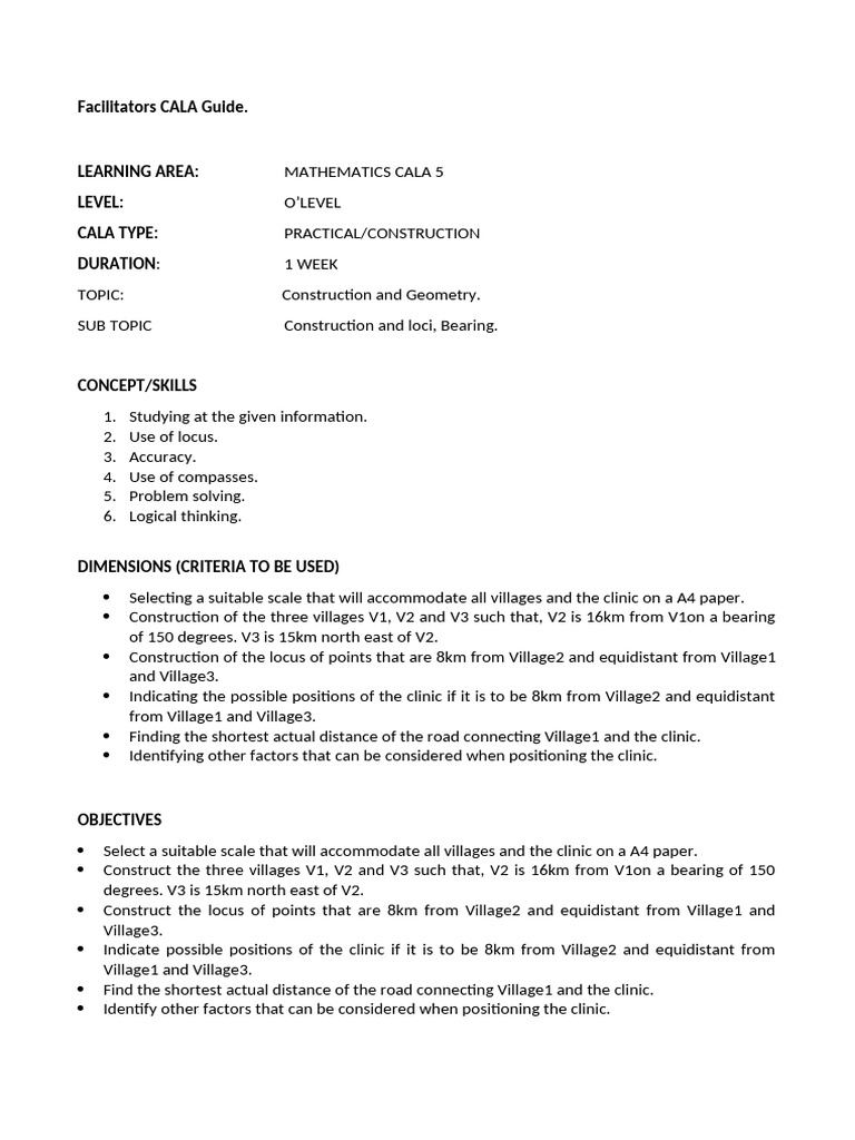 Mathematics Cala 5 Construction | PDF | Cognitive Science | Learning