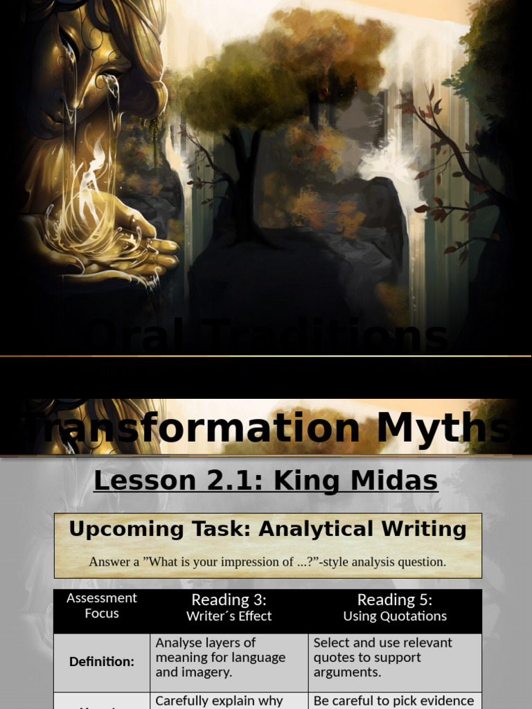 Lesson 2 Transformation Myths | PDF