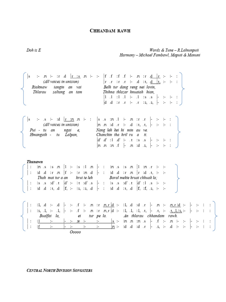 Chhandam Rawh PDF | PDF