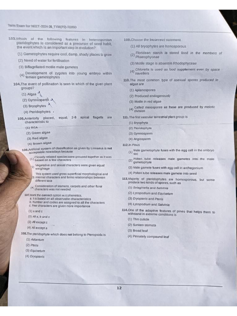 TYM Phase 2 TE 5 Code D | PDF