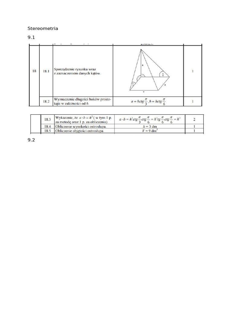 Stereometria | PDF