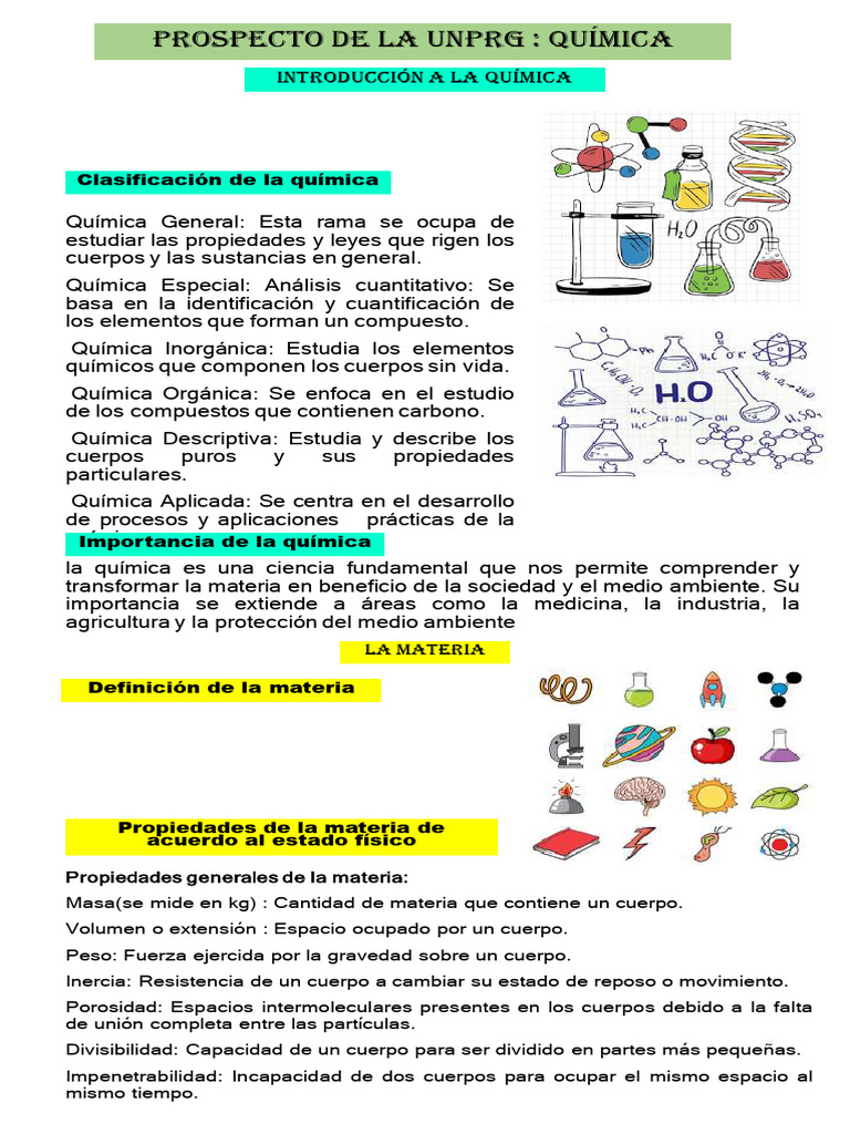 Introducción a la Química y Materia | PDF | Mezcla | Importar
