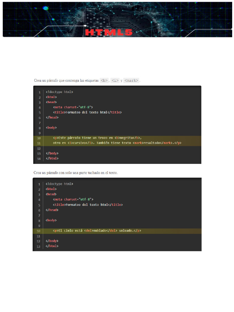 Practica 2 HTML | PDF