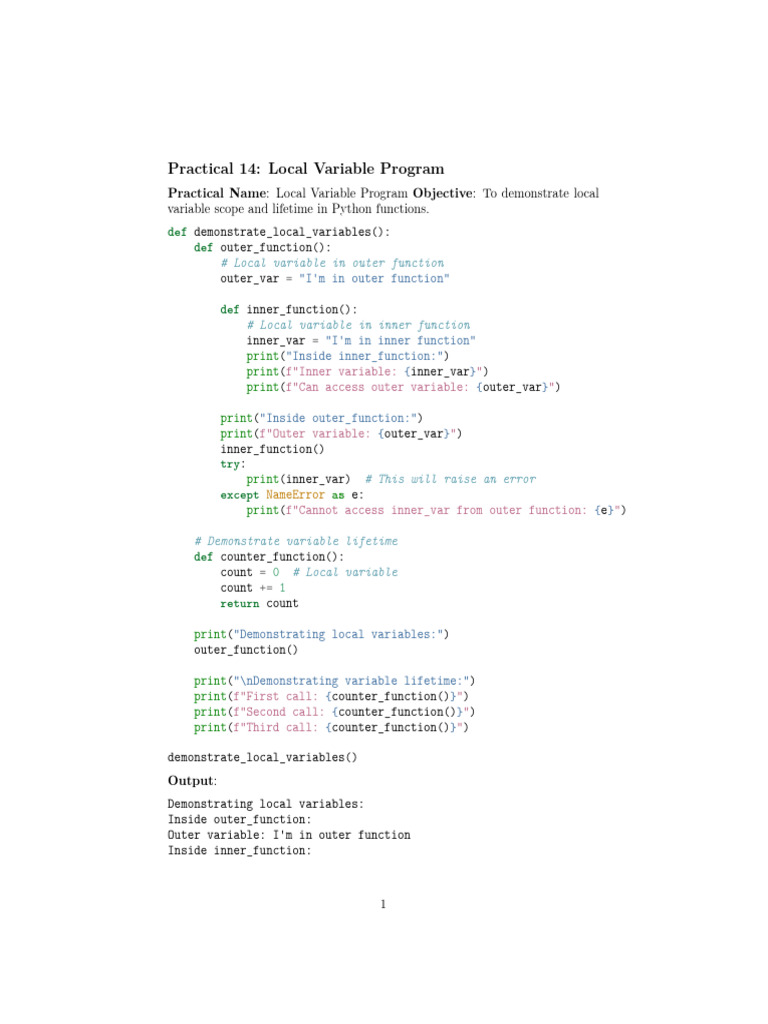 python-practicals (5) | PDF | Variable (Computer Science) | Software ... python-practicals (5) | PDF | Variable (Computer Science) | Software ...