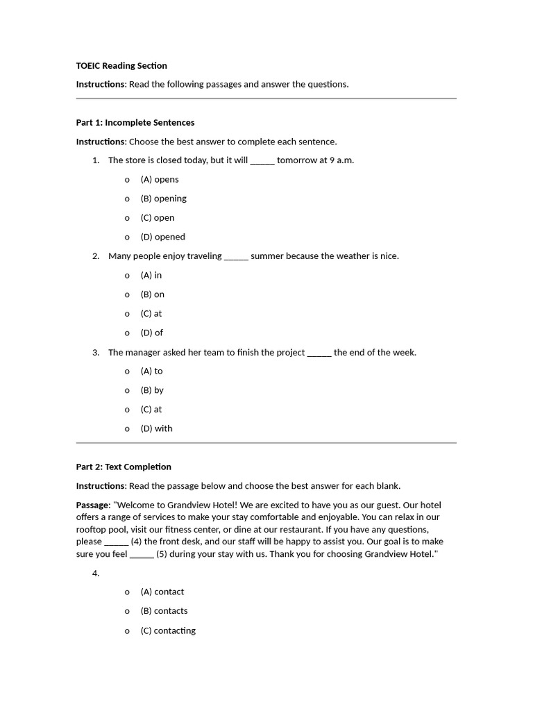 TOEIC Reading Section B1 | PDF | Environmental Technology | Recycling